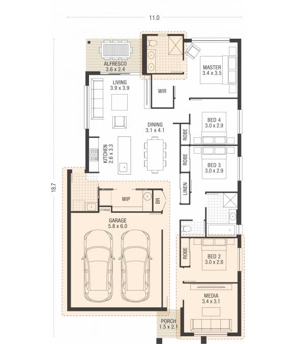 Home Designs with Floor Plans in Brisbane & QLD | newhousing.com.au